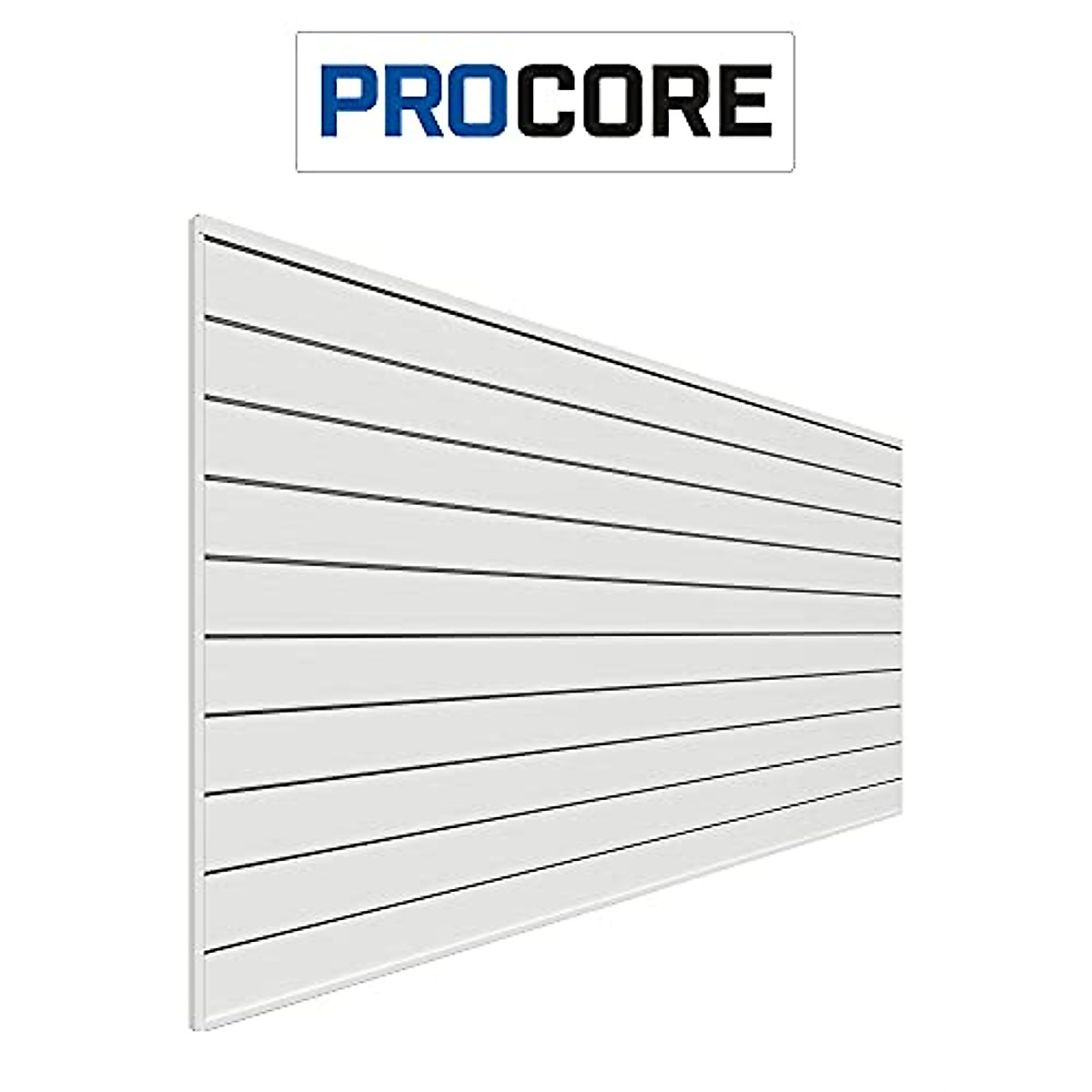 PROSLAT 87772 PROCORE PVC Slatwall 8 ft. x 4 ft, White