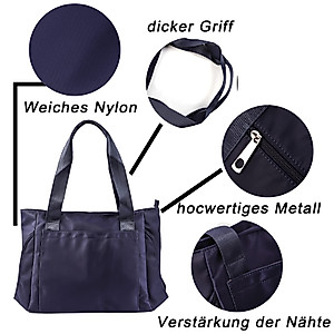 JJDreams Tote Bag Casual Shoulder Bag Top Handle Handbag Daily Travel Bag For Women，Blue