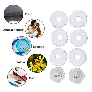 TOPINCN Mop Cloths for Dreame Bot W10 W10 Pro Vacuum Cleaner, Replacement Parts Pads Mop Pads Replacement with Holder