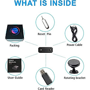 WCFHS Mini Spy Camera WiFi Wireless Hidden Cameras, 0.4*1.3*1.5in, HD1080P Night Vision, Nanny Cams Wireless with Cell Phone App and Sound, Suitable for Outdoor, Indoor, Pet Camera. (27 spy camera)