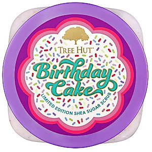 Tree Hut Exfoliating Shea Sugar Scrub Birthday Cake, 18 oz
