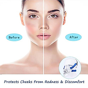 4 Packs CPAP Mask Strap Covers, Face Cushion Cover for Cpap Strap Headgear, Universal and Reusable Comfort Pads,CPAP Accessories & Supplies Soft-Fleece Mask Cover for Reducing Red Marks