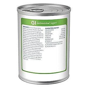 Blue Buffalo Natural Veterinary Diet GI Low Fat Gastrointestinal Support Wet Dog Food, Veterinarian's Prescription Required, Whitefish, 12.5-oz Can (Pack of 12)