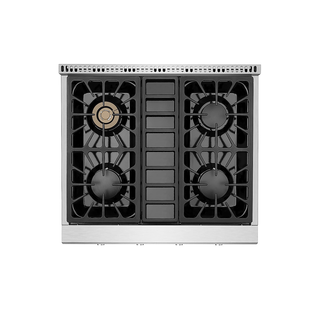 Empava 30 in. Slide-in Natural Gas Rangetop with 4 Burners in Stainless Steel, 30GC30