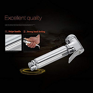 JIYTG Bidet Faucet All Copper Hand Held Bidet Sprayer Hygiene Kit Diaper Sprayers Toilet Spray Gun Toilet Bidet Flusher