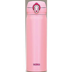 Thermos Stainless Steel Commuter Bottle, Vacuum insulation technology locks,0.5-L,Coral pink,[one-touch open type] ,JNL-502 CP