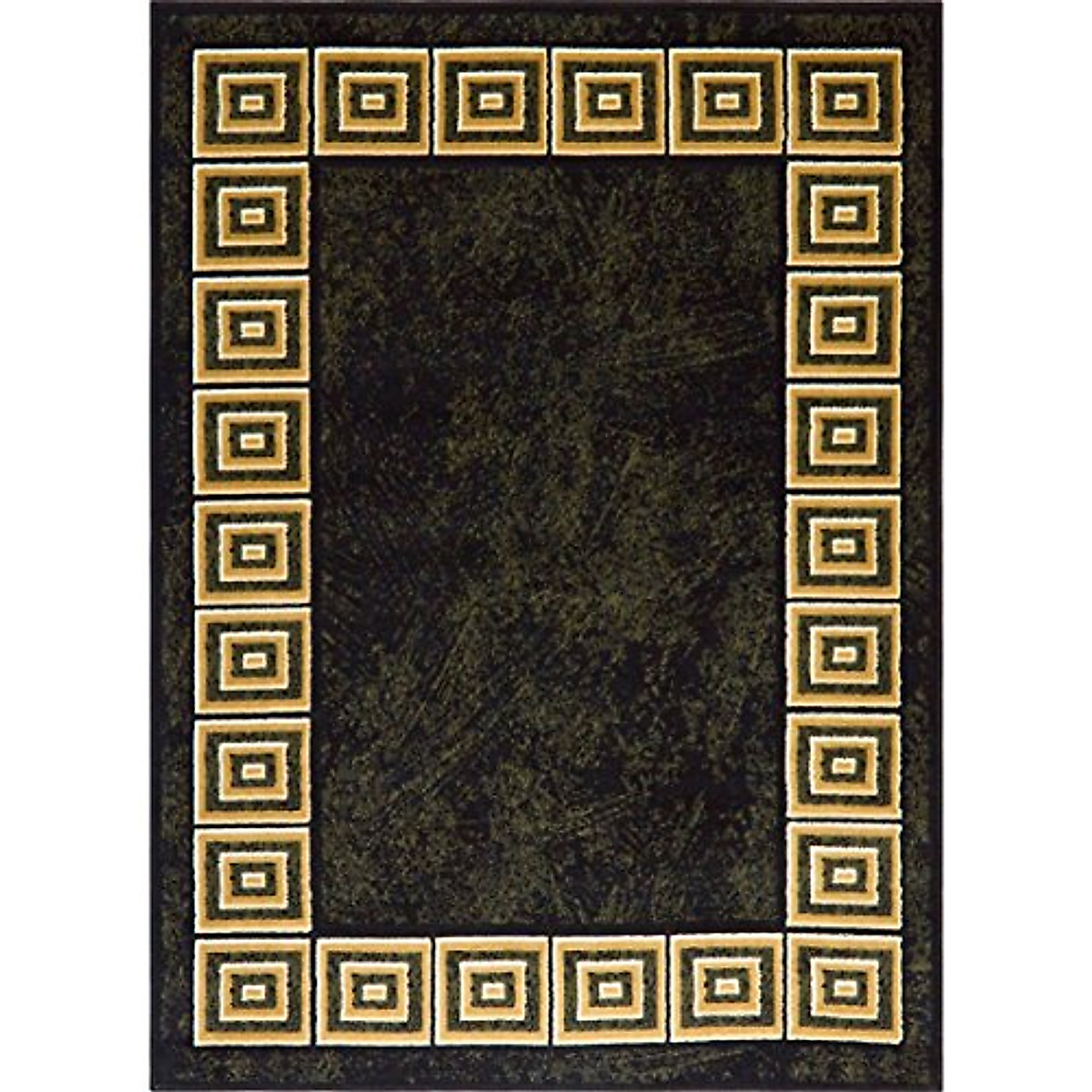 Home Dynamix Optimum Eros Area Rug 3'7" x5'2", Geometric Greek Key, Black/Beige