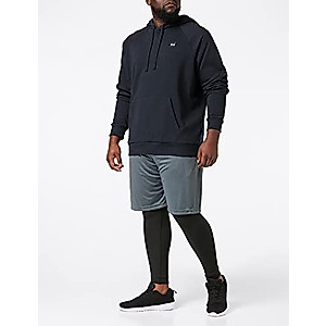 Under Armour Mens Rival Fleece Hoodie , Black (001)/Onyx White , Small