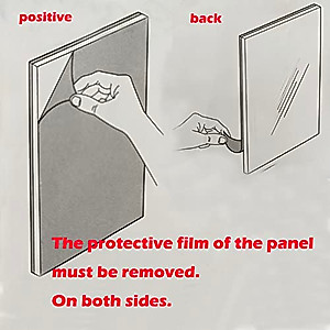 KELE MODEL 8x10 Picture Frames RED Solid Wood Frame, Plastic Panel (Film Needs to be Removed) Table or Wall.Front Window Opening 7.5x9.5 inch.