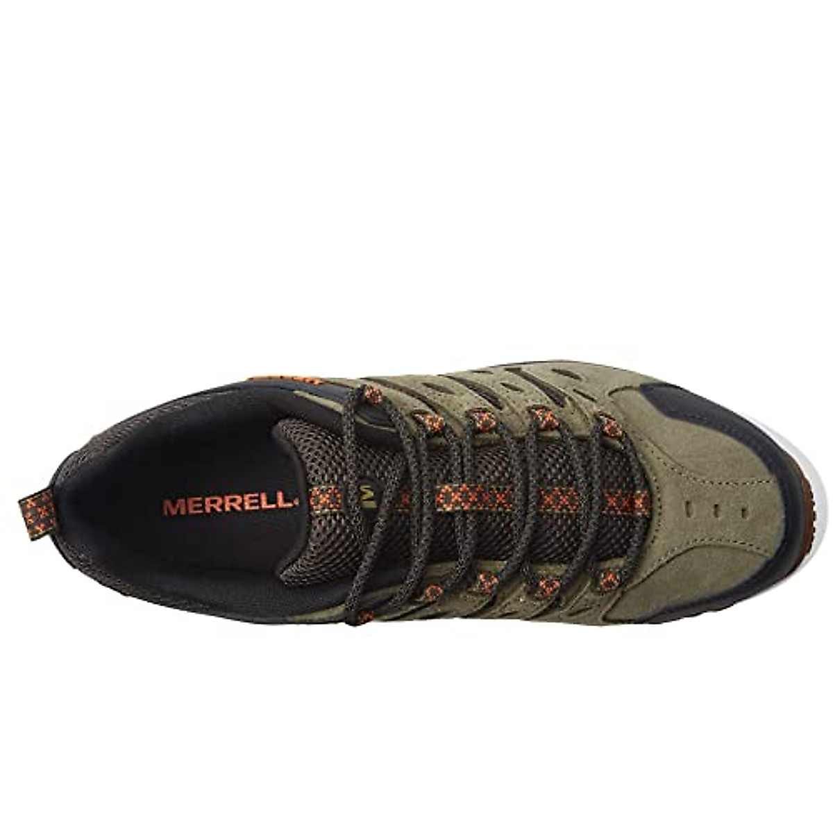 Merrell Crosslander 2 Hiking Shoes for Men - Lace Up Closure with Anti-Slip and Gripping Sole, and Breathable Shoes Olive 1 10 M