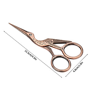 Vintage Stainless Steel Scissors Eyebrows Hair Trim Beauty Makeup Tool Tip Scissors Stainless Steel DIY Tools
