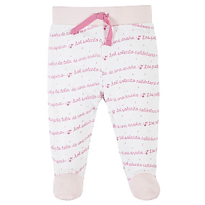 Canticos Unisex-Baby girls 3-piece Take-me-home Shirt, Footed Pant, Cap and Toddler Layette Set, Pink, 0-3 Months US