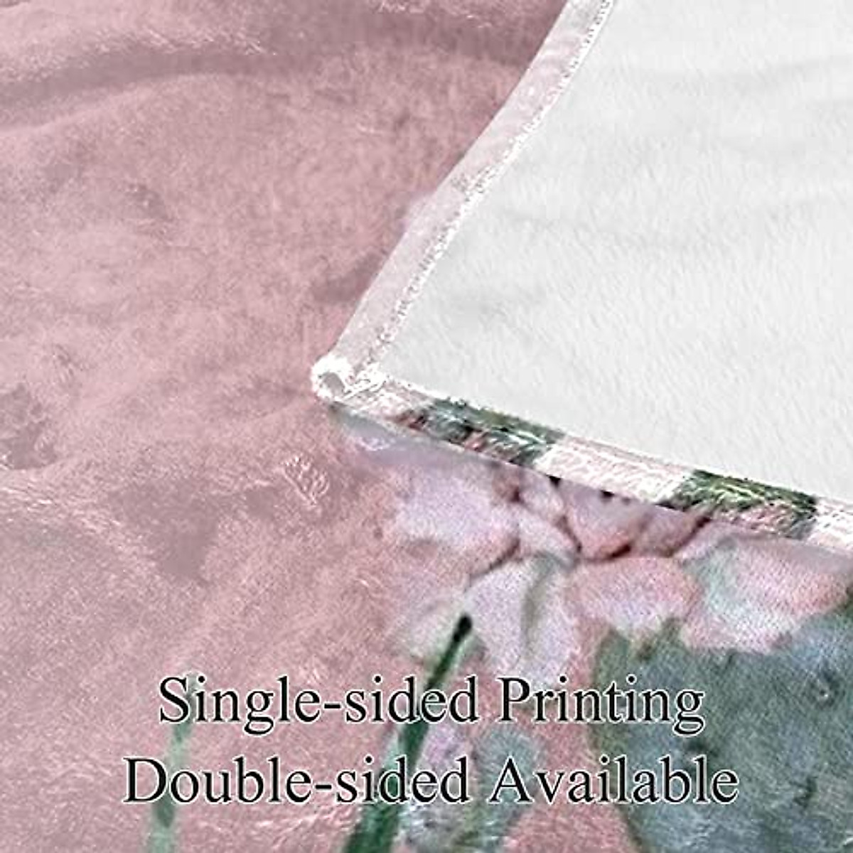 VBFOFBV Bedding Fleece Blanket, Decorative for Bedroom Sofa Floor, Pink Retro Flower Cactus