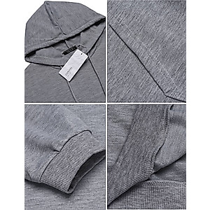 COOFANDY Men Casual Hooded Long Sleeve Sweatshirt Lightweight Pullover Hoodied