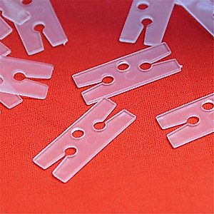 iFlyMars 101 Pieces of Clear Plastic H Shape Balloon Clips Tie for Sealing,Wedding Party Christmas Birthday Decoration