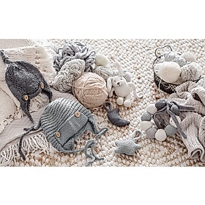 Troyarn Cotton 60% Cotton 40% Acrylic Yarn, Soft, Fine/Sport (2) for Crochet and Knitting 1.76 Oz (50g) / 180 Yds (165m) (10323 - Light Blue)