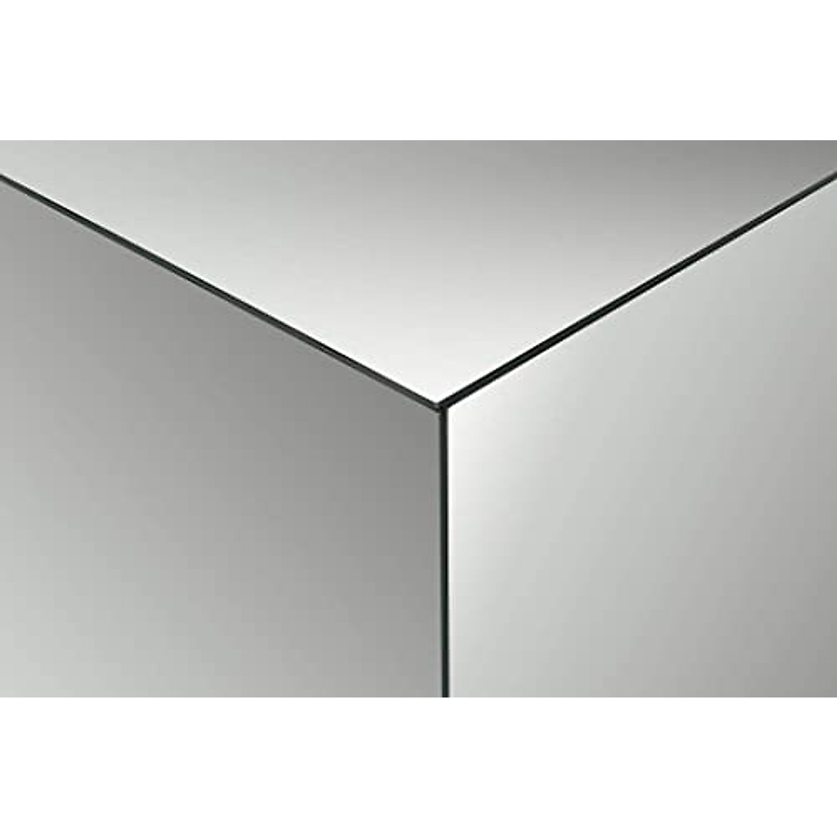 SONOROUS Premium Tempered Glass Coffee Table - Fingerprint Resistant Luxury Center Table for Living Room - High Gloss Coffee Table - Modern Rectangular Table Sleek Design - Mirror