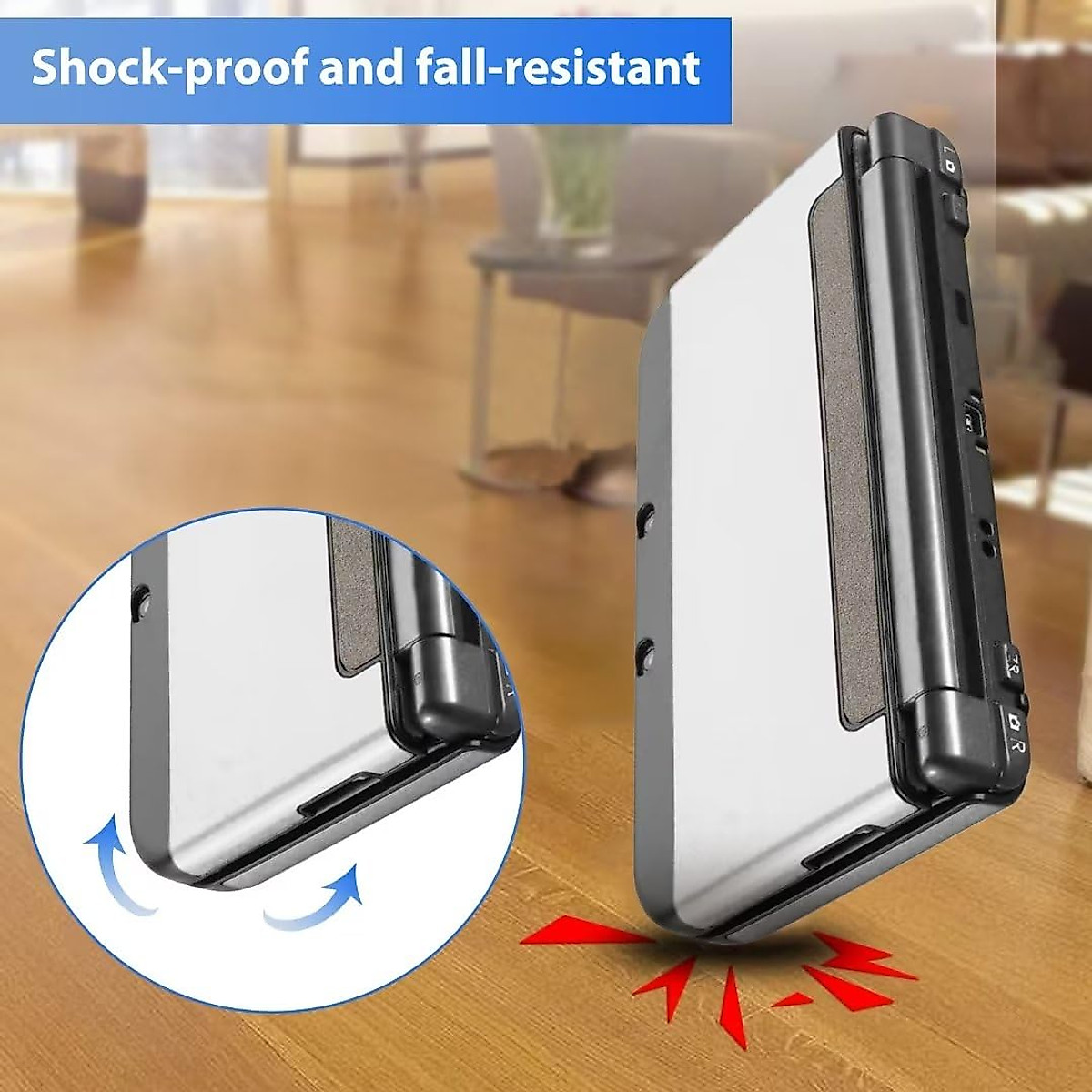 Silver Matte/Anti-Glare Soft Silicone Protector Case for New Nintendo 3DS XL LL (2015 Version)