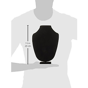 Darice 12”; Black Velvet 3D Necklace Stand by Bead Landing™