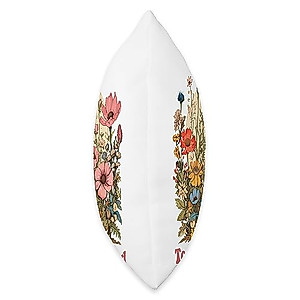 Wildflower Gift For Women Gift For MIYA Cute Retro Girls Wildflower Miya Name Throw Pillow, 16x16, Multicolor