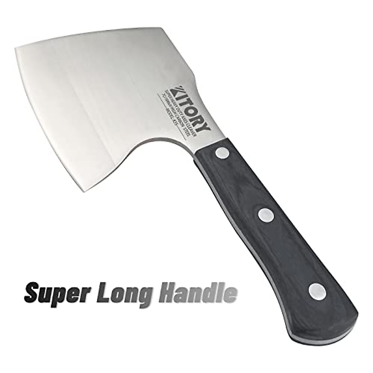 Kitory Super Heavy Duty Meat Cleaver eapecially for big bone and frozen meat - bone breaker - butcher kitchen axe knife - K5S