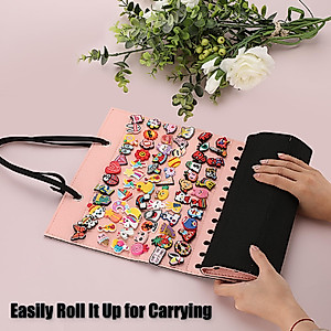 JUXYES Shoe Charms Organizer Wall Hanging Charms Collection Holder with 216 Holes, Portable Decorative Croc Shoe Charms Display Hanging Decoration Croc Charms Collection Storage Organizer