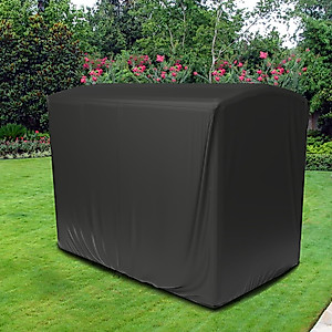Yalissey Outdoor Swing Cover 2/3 Seater Patio Swing Cover Waterproof Swing Covers for Outdoor Furniture,Garden Swing Patio Furniture Cover Durable Waterproof UV Resistant,86.6L×49.2W×70H