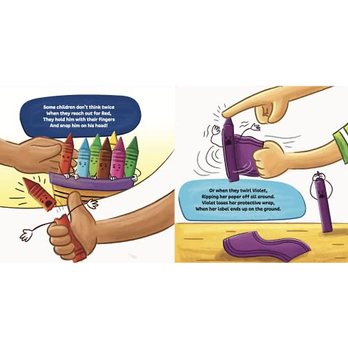 Crayons on Strike: A Funny, Rhyming, Read Aloud Kid's Book About Respect and Kindness for School Supplies