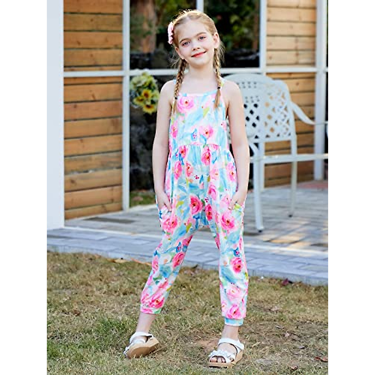 Yousie 2t Romper Summer Clothes 12 Months 24 Months Baby Outfit Pants with Pockets