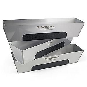 Clear Style Stainless Steel Mud Pan 14" 3 Pack