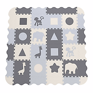 Soft Foam Baby Play Mat | Perfect Playmat for Tummy Time & Crawling - Extra Thick Padded Tiles Protect Infants & Toddlers from Hard Floors - with a Clean, Modern Design You'll Want to Show Off