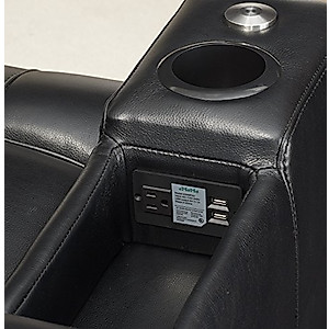 Pulaski Larson Theatre Recliner, 38.0" L X 39.5" W X 43.0" H, Black