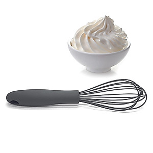 Gourmet By Starfrit 080317-006-0000 Silicone Whisk Utensils, NORMAL, Gray