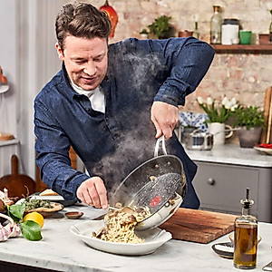Tefal E3060734 Frying Pan, 30cm, Jamie Oliver, Stainless Steel