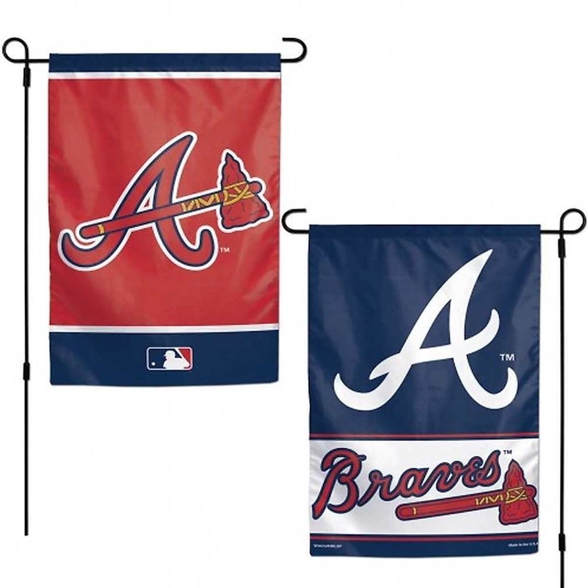 Wincraft MLB Atlanta Braves 12x18 Garden Style 2 Sided Flag, One Size, Team Color