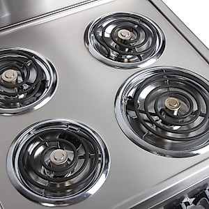 Avanti ERU240P3S ERU240 24" Electric Range Oven with Framed Glass Door, in Stainless Steel