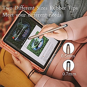 4 Pack Stylus for iPad Luntak Stylus Pens for Touch Screens 2-in-1 iPad Pencil Universal Rubber iPad Stylus Touch Screen Pen iPad Pen Compatible with iPad Mini/iPhone/Galaxy Note/Huawei/Xiaomi/Android