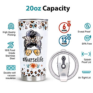 365FURY Nurse Gifts for Women - Nursing Gifts For New Nurses - Nurses Week Gifts, Christmas, Birthday, Graduation, Nurses Day Gifts - Life Nurse Gift, RN/LPN/NICU Gift, Nurse Tumbler 20 Oz