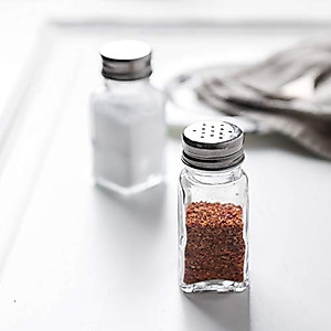 WHOLE HOUSEWARES | stainless steel salt and pepper shakers set | 6-Piece Pack | Best for Home Kitchen, Restaurants and Catering