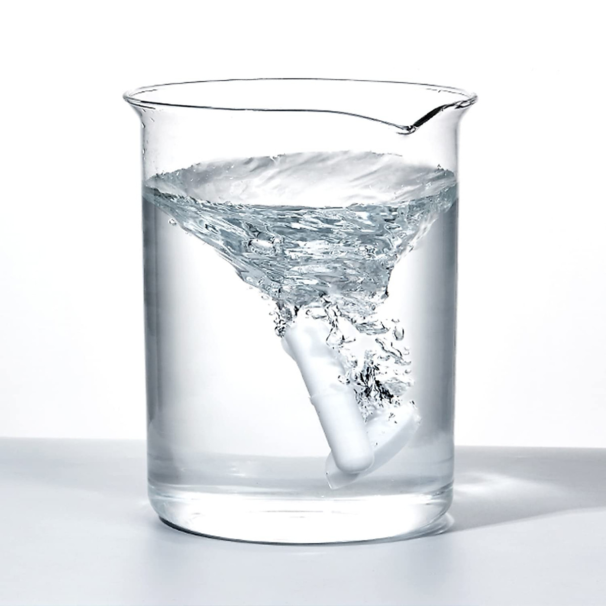 10pcs PTFE Magnetic Stirrer Mixer Stir Bar Spinbar Stirring for Lab Use White Color