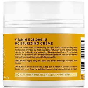 Jason Moisturizing Crème, Vitamin E 25,000 Age Renewal, 4 Oz