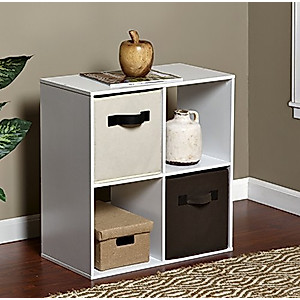 OneSpace 50-41201 4-Cube Organizer, White