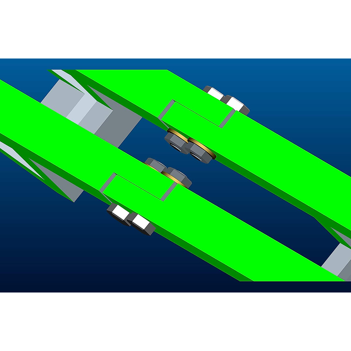 Aopin M6 x 150mm Hex Head Bolts Screws Grade 5.8 Stainless Steel, Fasteners Fully Machine Threaded SUS304 4 Pcs