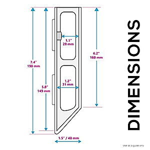 BRAINWAVZ Wall Mount Laptop Holder with Adhesive & Screw in, 1.2" / 31mm, for Macbooks, Surface, Keyboards, Switch, Tablets & More