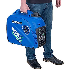 DuroMax XP2200EH Dual Fuel Portable Inverter Generator-2200 Watt Gas or Propane Powered Tailgate, Camping & RV Ready, 50 State Approved, Blue