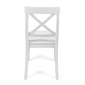 Christopher Knight Home Roshan Farmhouse Acacia Wood Dining Chairs, White