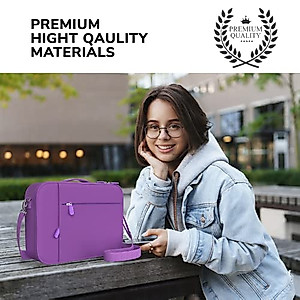 Bible Covers for Women Large and Medium Size - Bible Case Bag Fit Book Up to 10.1 x 7.1 x 1.9 Inches - | Pen Slots | Zippered Pocket | Shoulder Strap | - Marsala Church Christian Gift for Girl