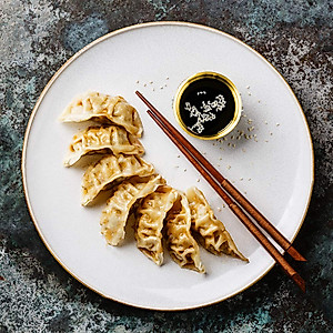 Amytalk 8 Pack 3.2inch Stainless Steel Sauce Dishes Mini Individual Saucers Bowl Round Seasoning Dishes Sushi Dipping Bowl Appetizer Plates, Golden