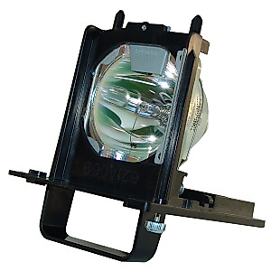 AuraBeam Professional 915B455011 Replacement Lamp with Housing for Mitsubishi WD-73640 (Original Philips Bulbs Inside)