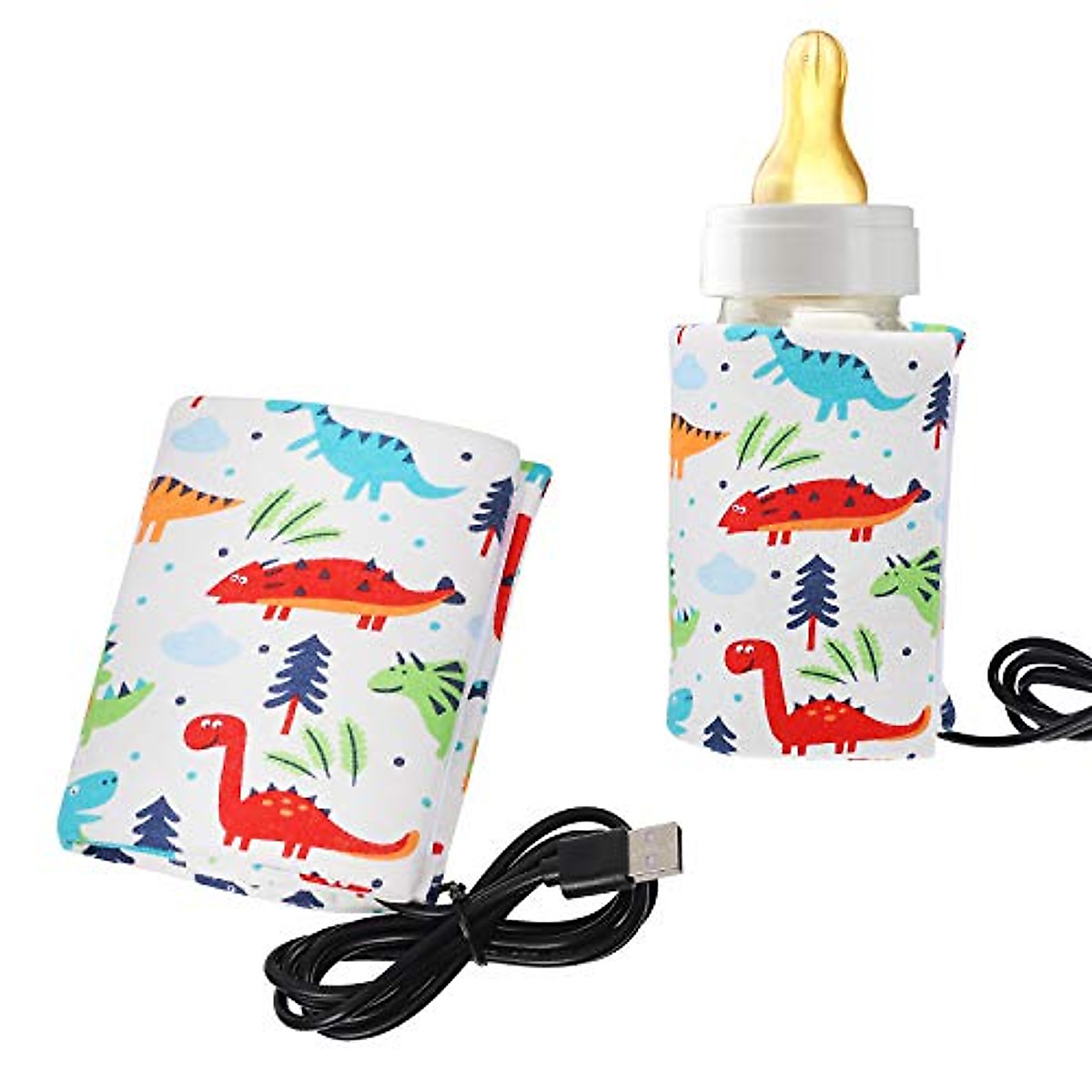 DOITOOL USB Bottle Warmer Milk Warmer Feeding Bottle Heated Travel Cover Practical Warmer Ourdoor Indoor